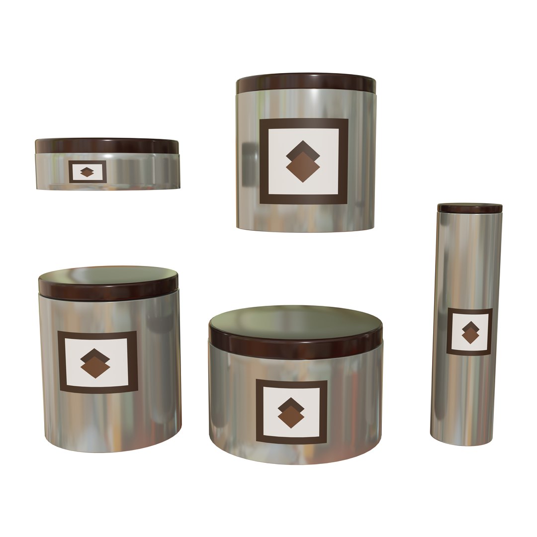 Metal container sizes 3D - TurboSquid 1597565