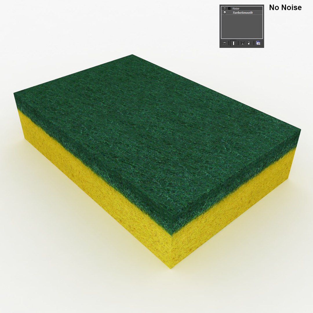 3d Model Sponge Scanline Clean