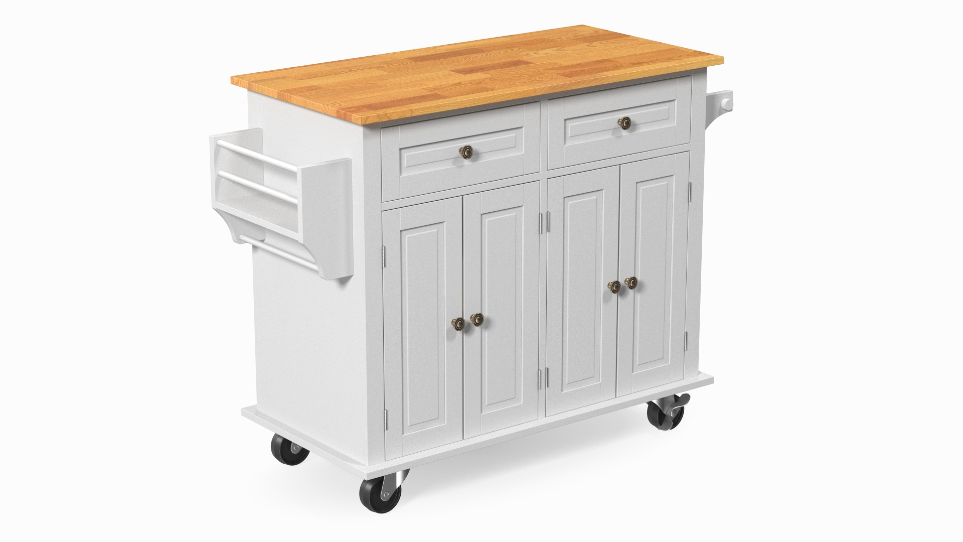 Movable Kitchen Cupboard White 3D Model - TurboSquid 2140974