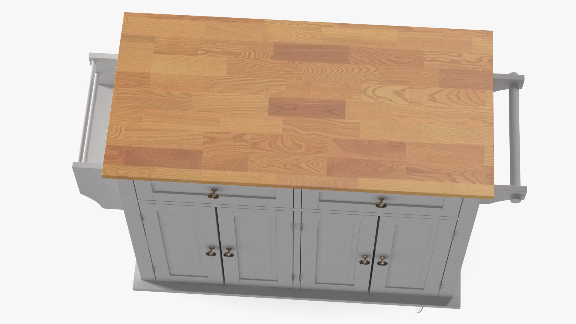 Movable Kitchen Cupboard White 3D model - TurboSquid 2140974