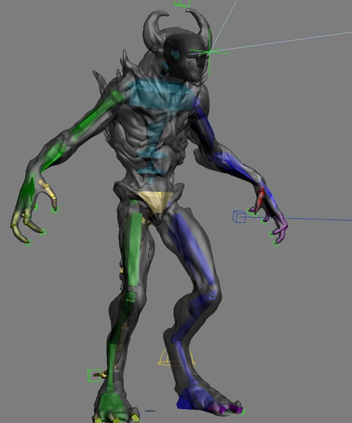 rigging skin max