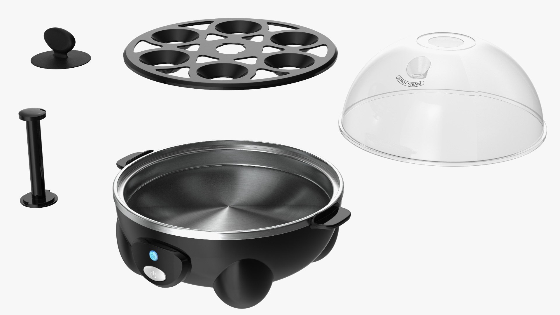 Black Egg Cooker 3D model - TurboSquid 2035729