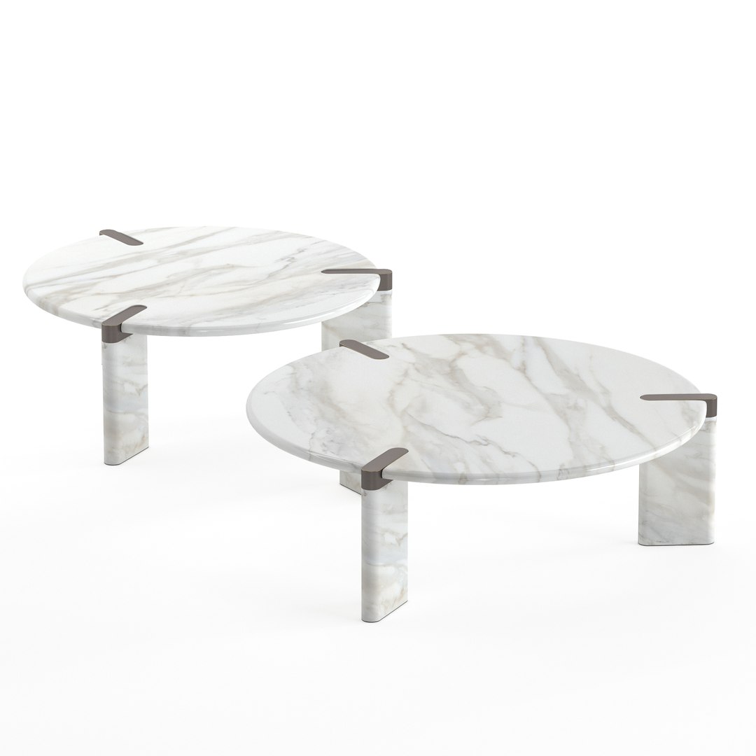 Ghidini Ottanta Coffee Tables 3D Model - TurboSquid 2096279