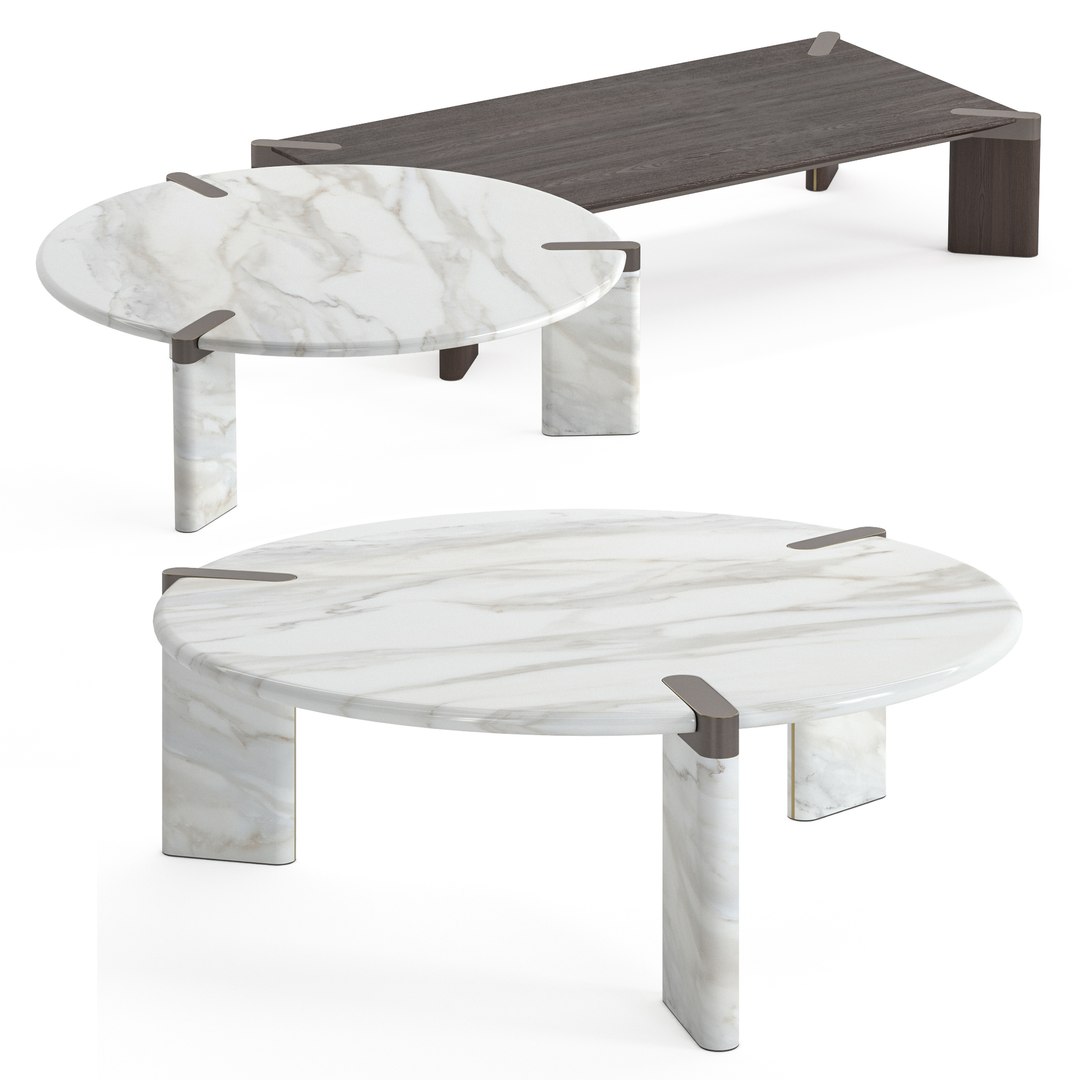 Ghidini Ottanta Coffee Tables 3D Model - TurboSquid 2096279