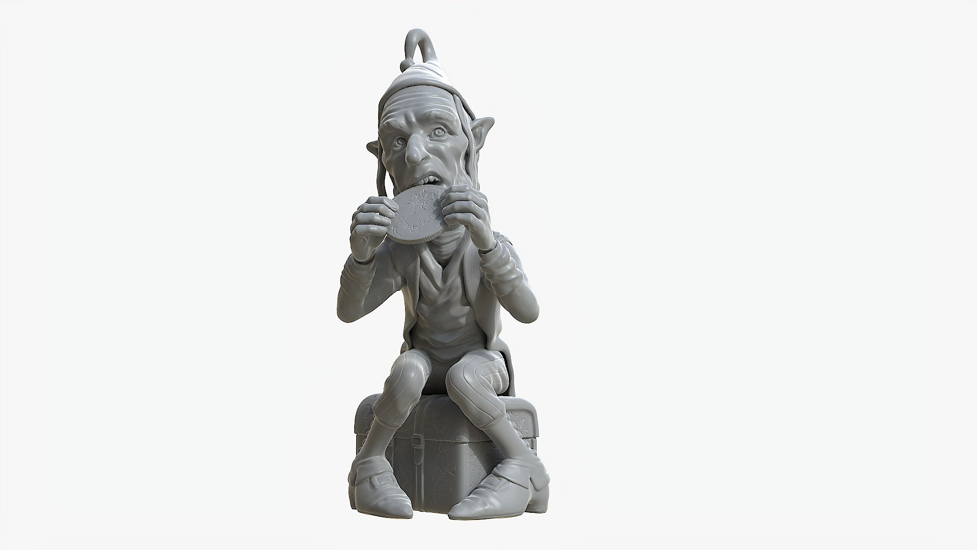 Gnome With A Coin 3D Model - TurboSquid 1917665