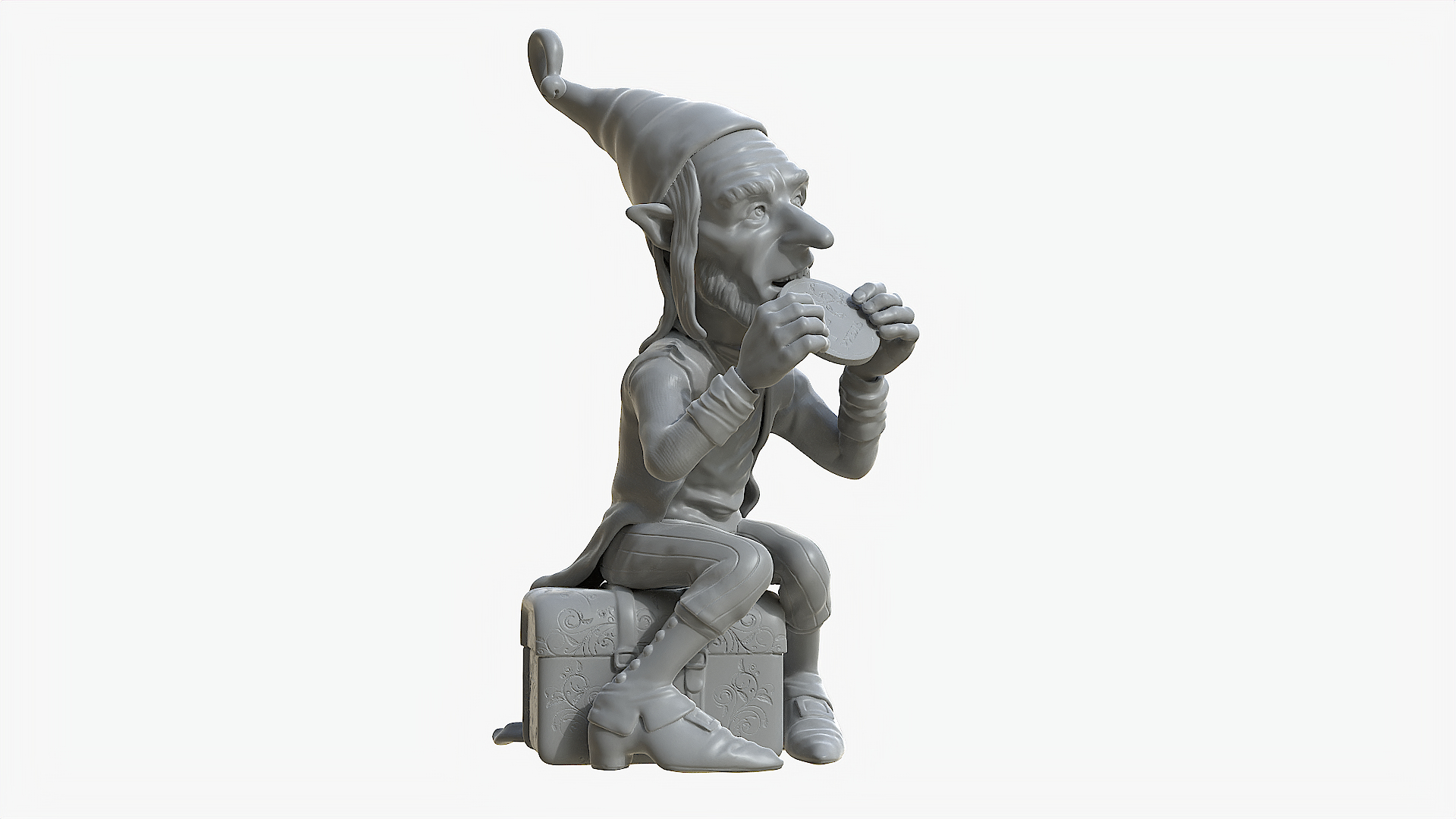 Gnome With A Coin 3D Model - TurboSquid 1917665