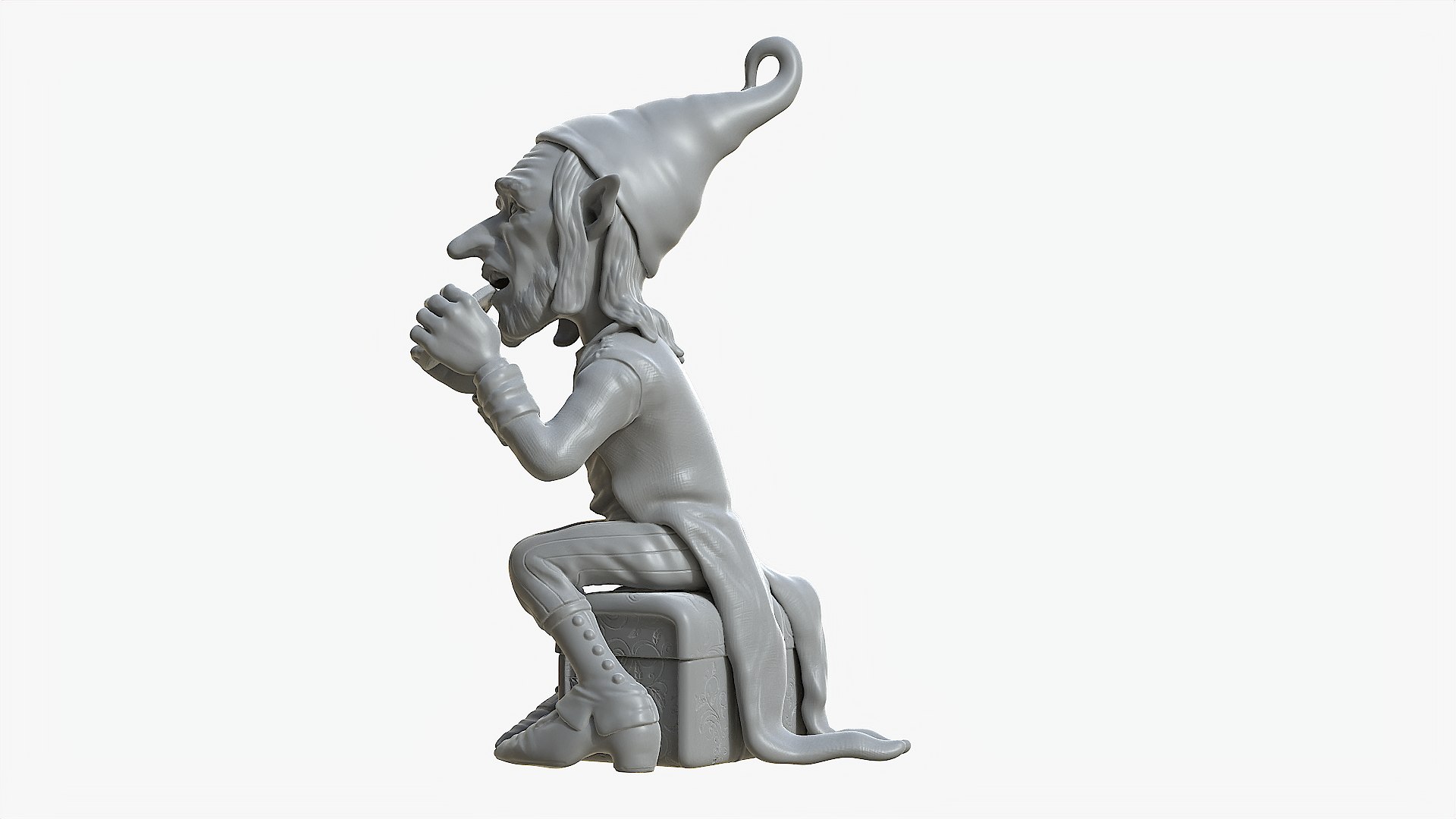 Gnome With A Coin 3D Model - TurboSquid 1917665