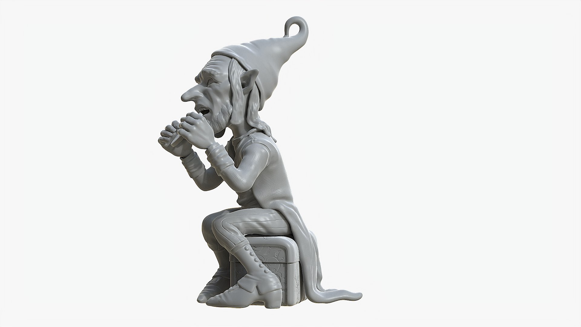 Gnome With A Coin 3D Model - TurboSquid 1917665