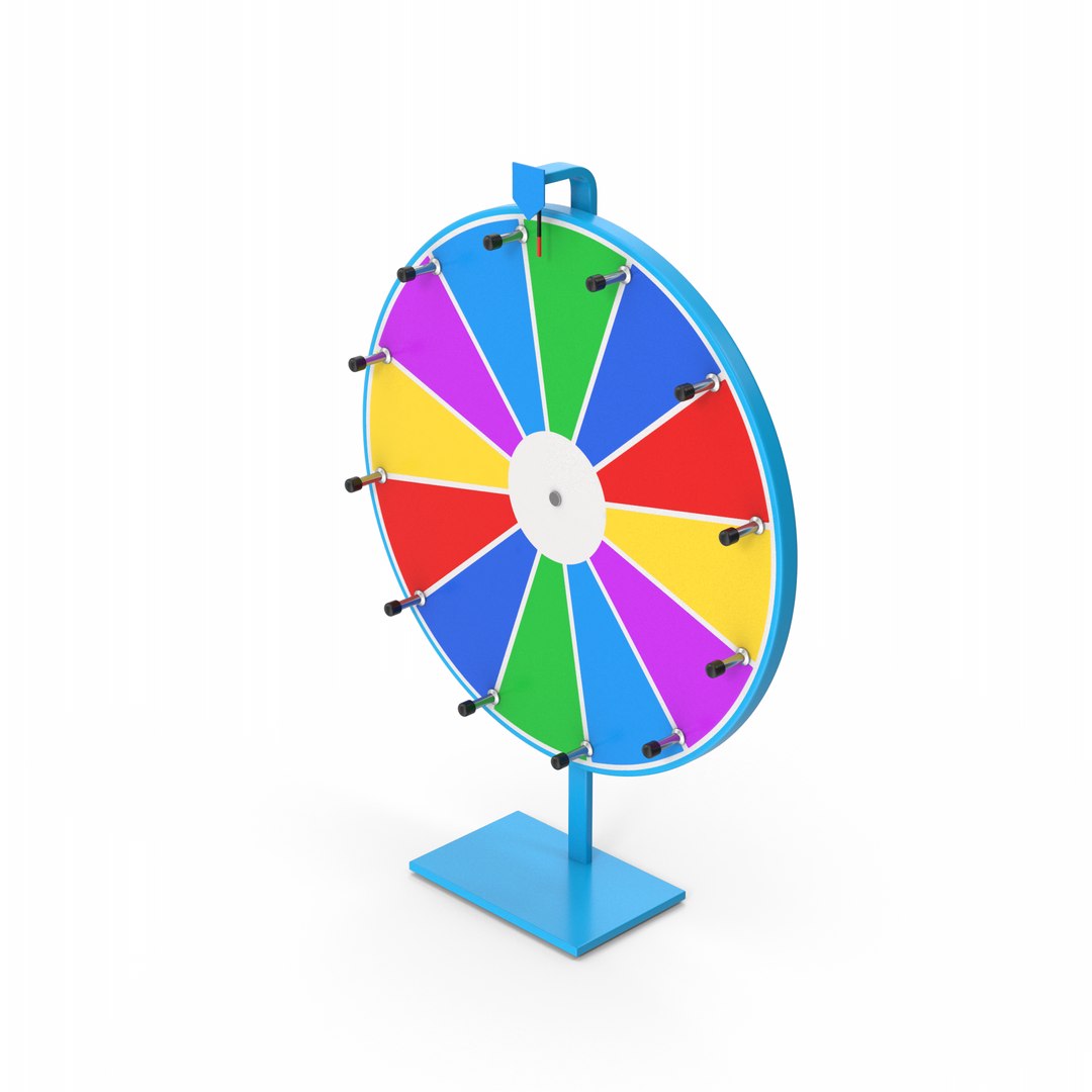 Prize Wheel Blue Model - TurboSquid 2183626