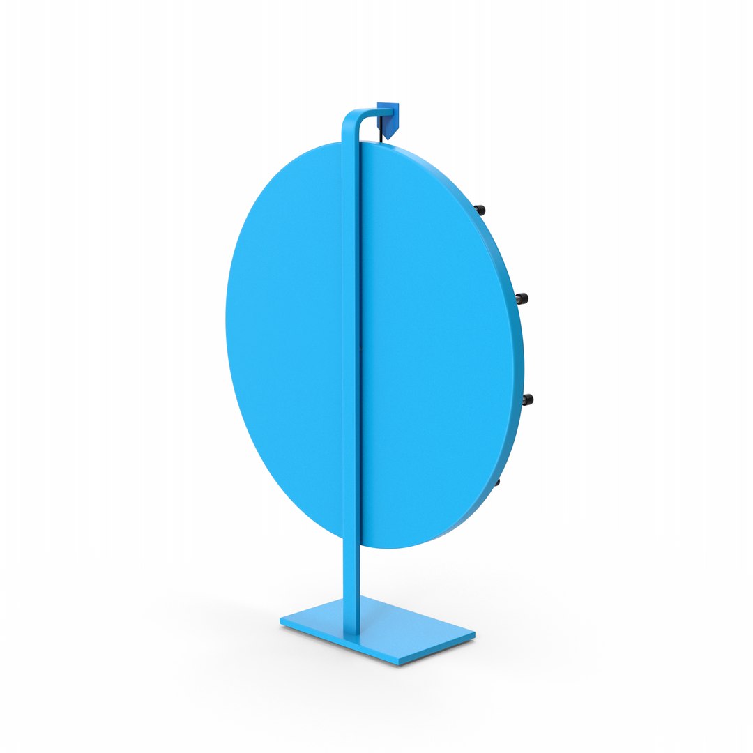 Prize Wheel Blue Model - TurboSquid 2183626