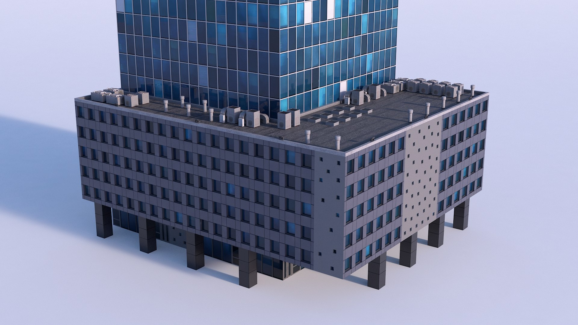 Skyscraper building 09 3D model - TurboSquid 1520883
