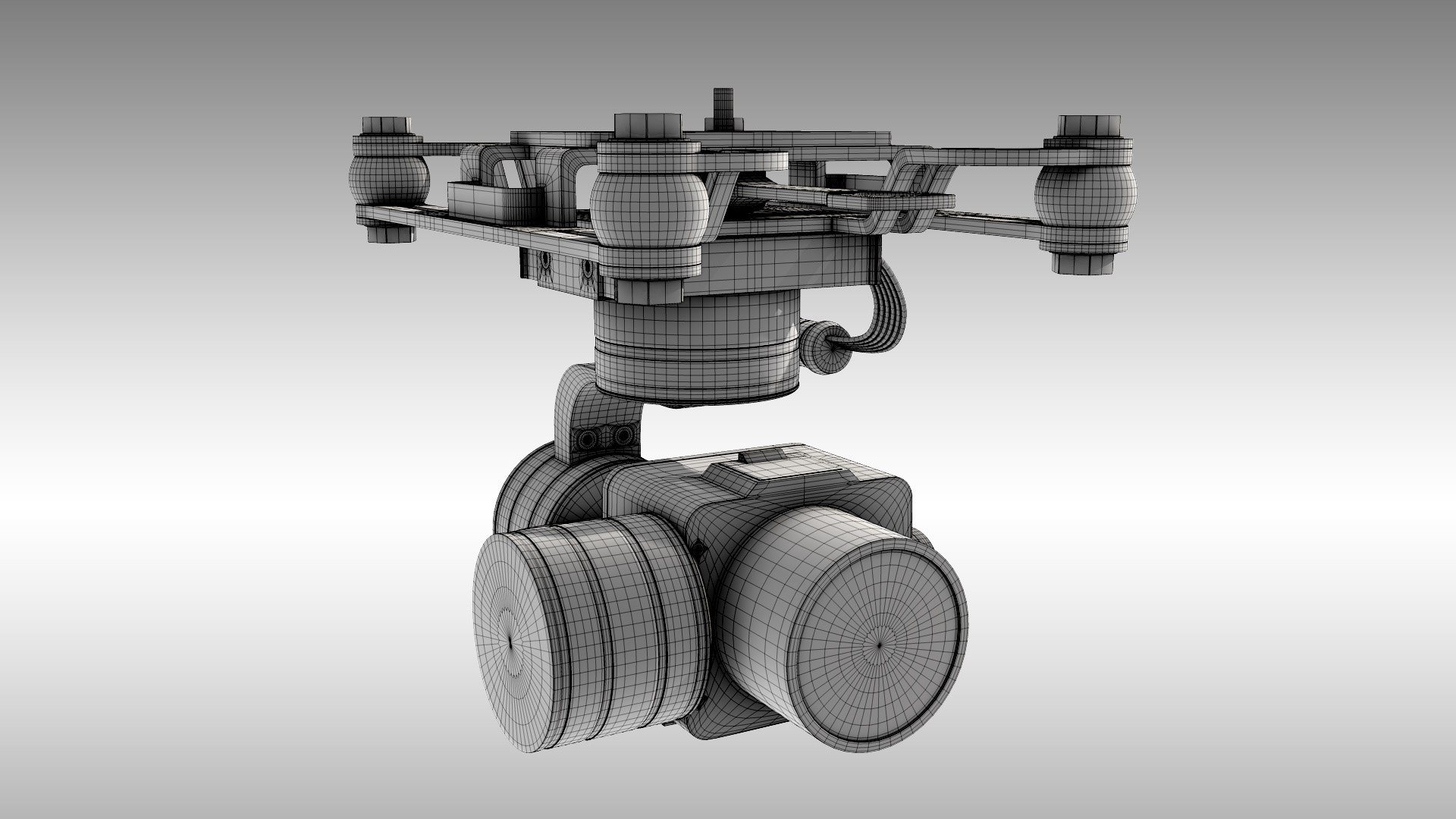 Splashdrone Gimbal Camera 3D Model - TurboSquid 1627222