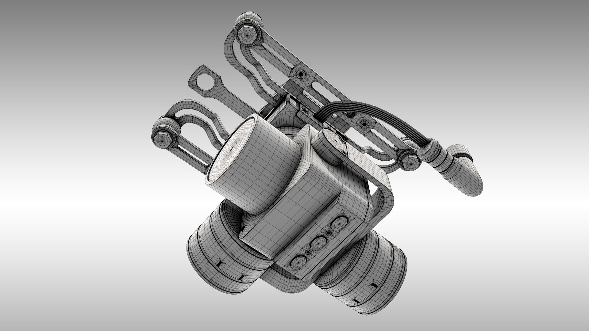 Splashdrone Gimbal Camera 3D Model - TurboSquid 1627222