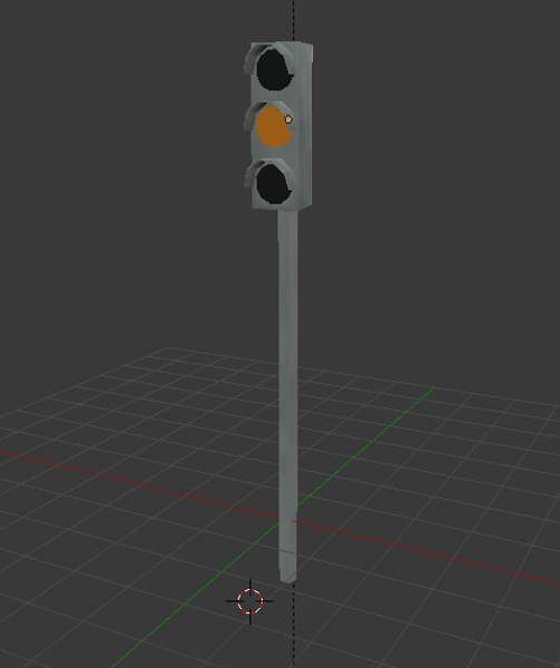 free traffic light 3d model