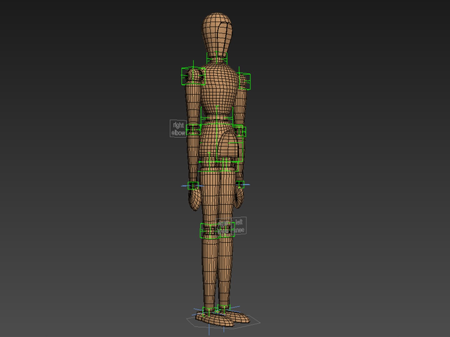 3d Model Manequin Wooden Man