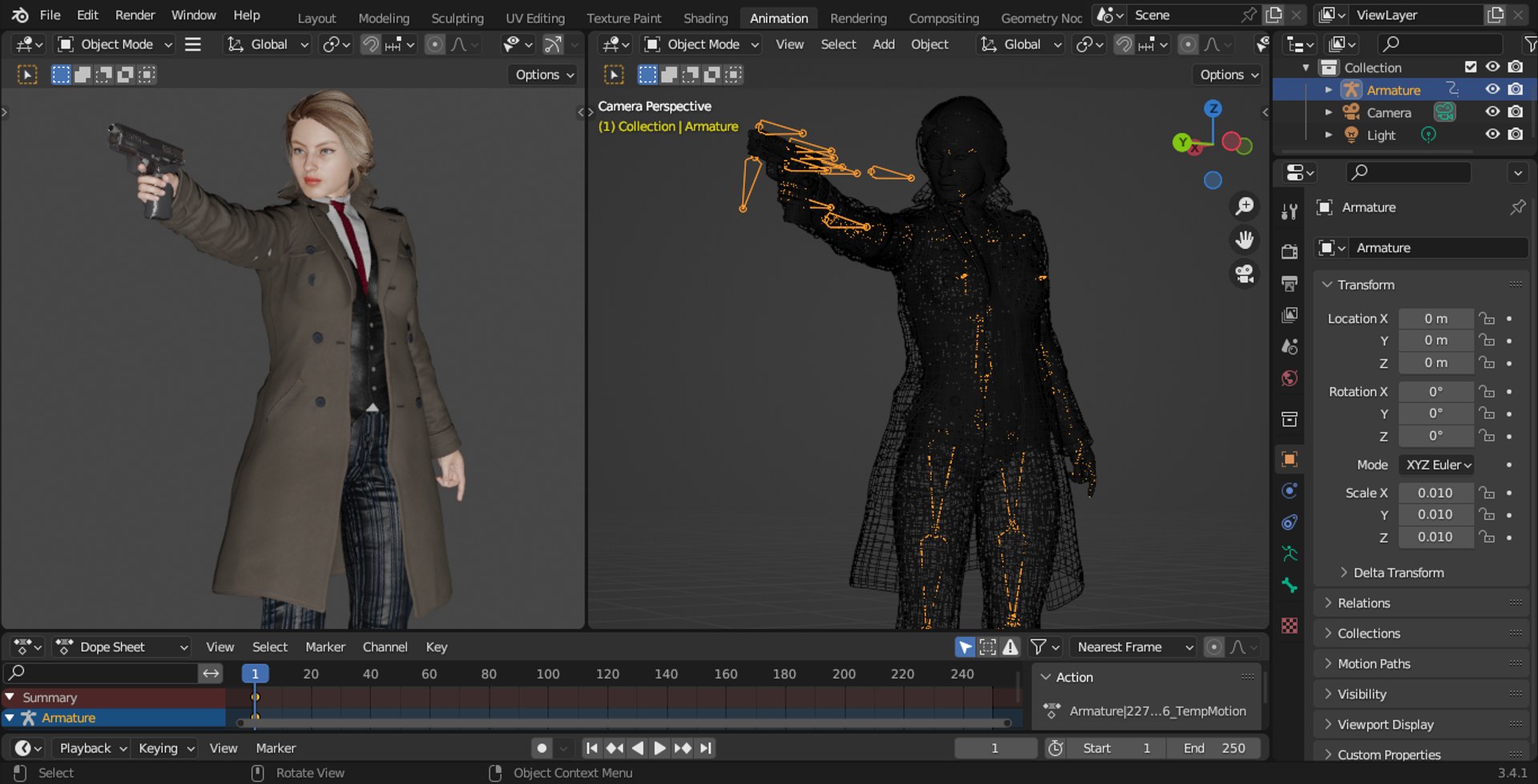 Female Detective 3D Model - TurboSquid 2384997