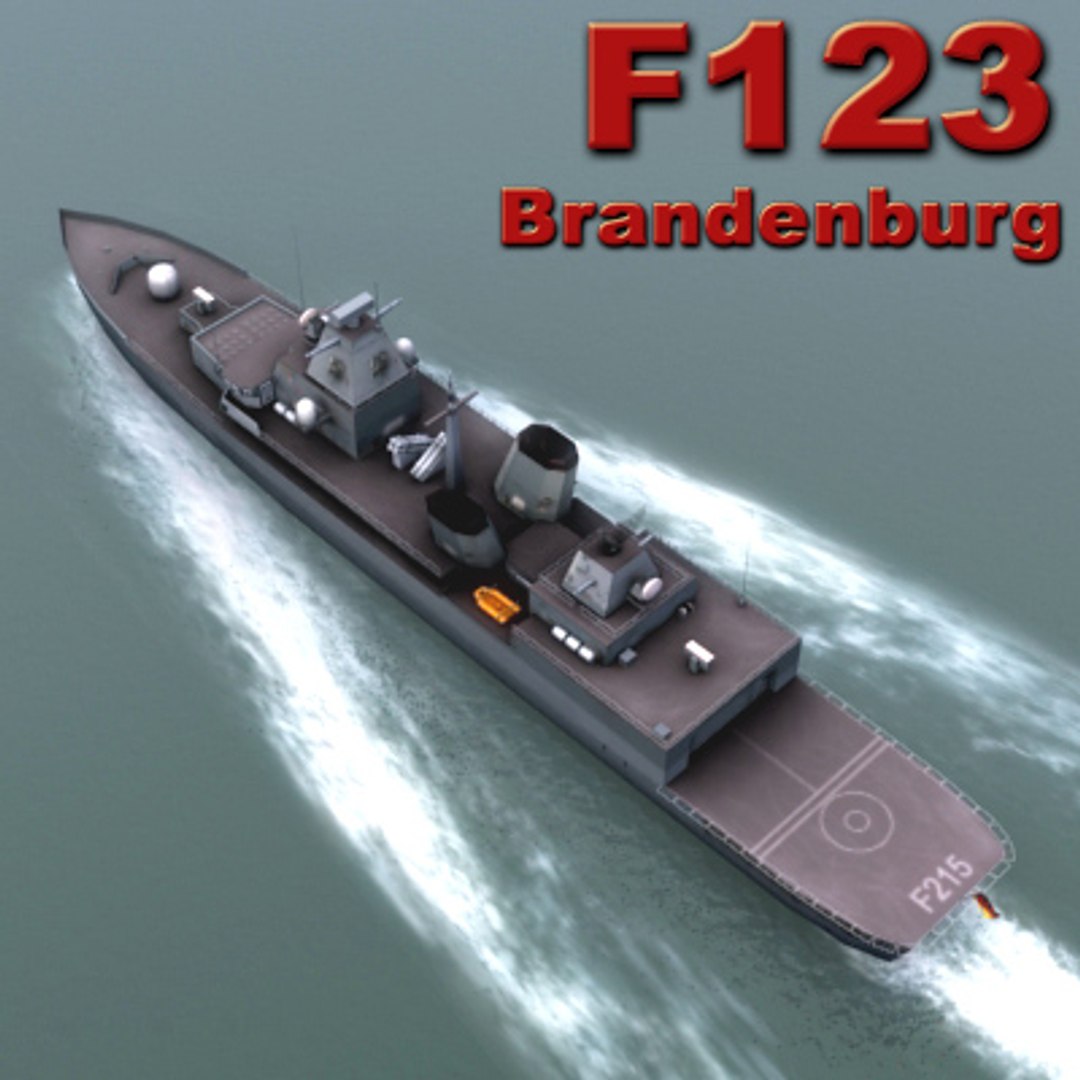 F123 Brandenburg Ships 3d Model