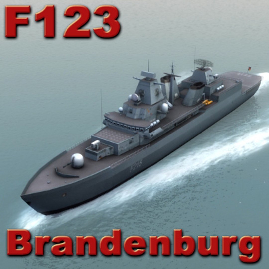 F123 Brandenburg Ships 3d Model