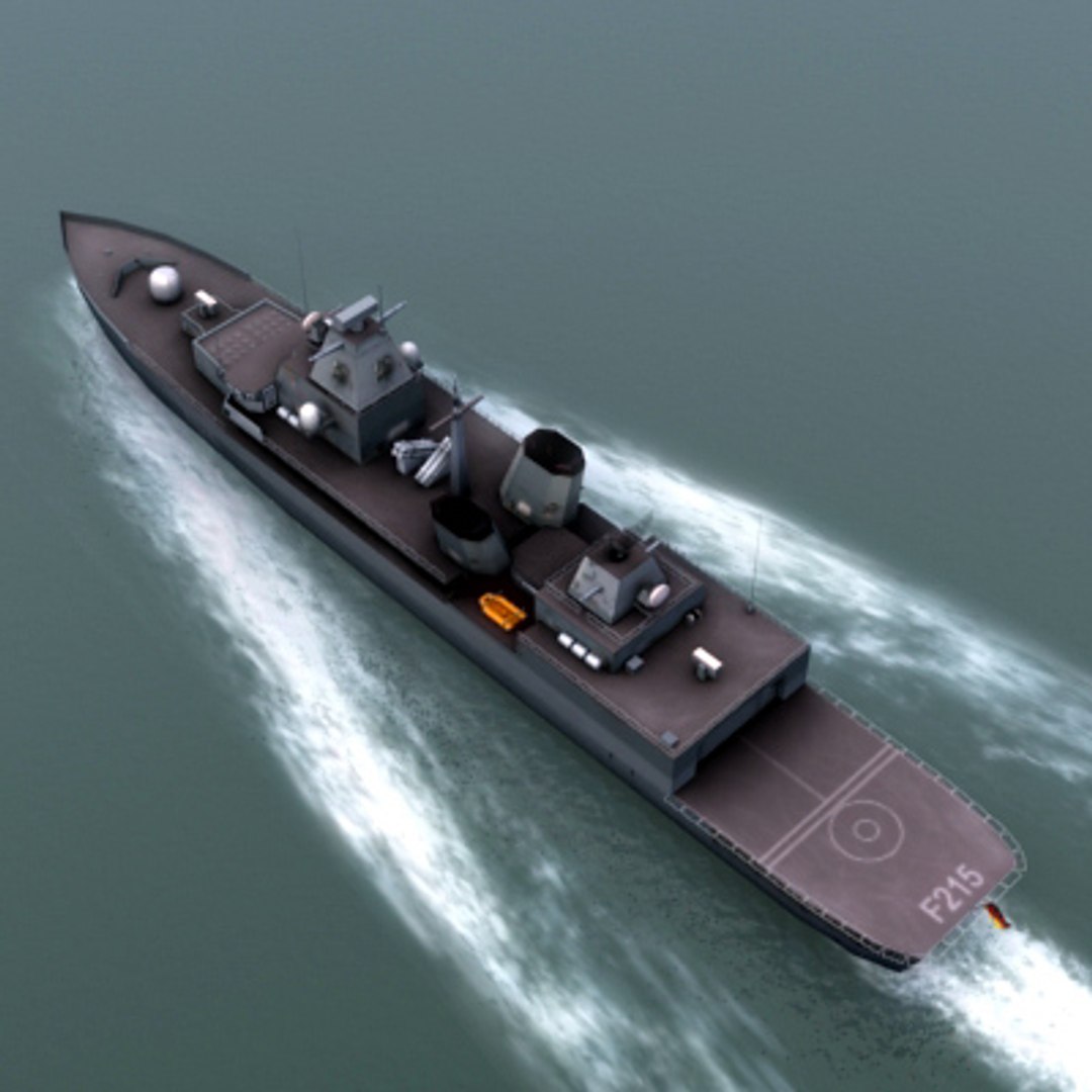 F123 Brandenburg Ships 3d Model