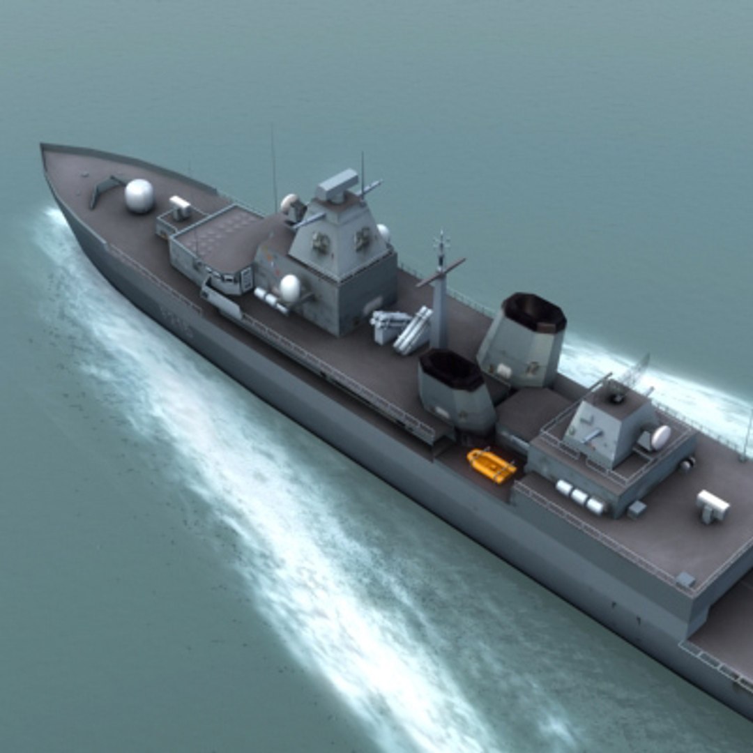 F123 Brandenburg Ships 3d Model