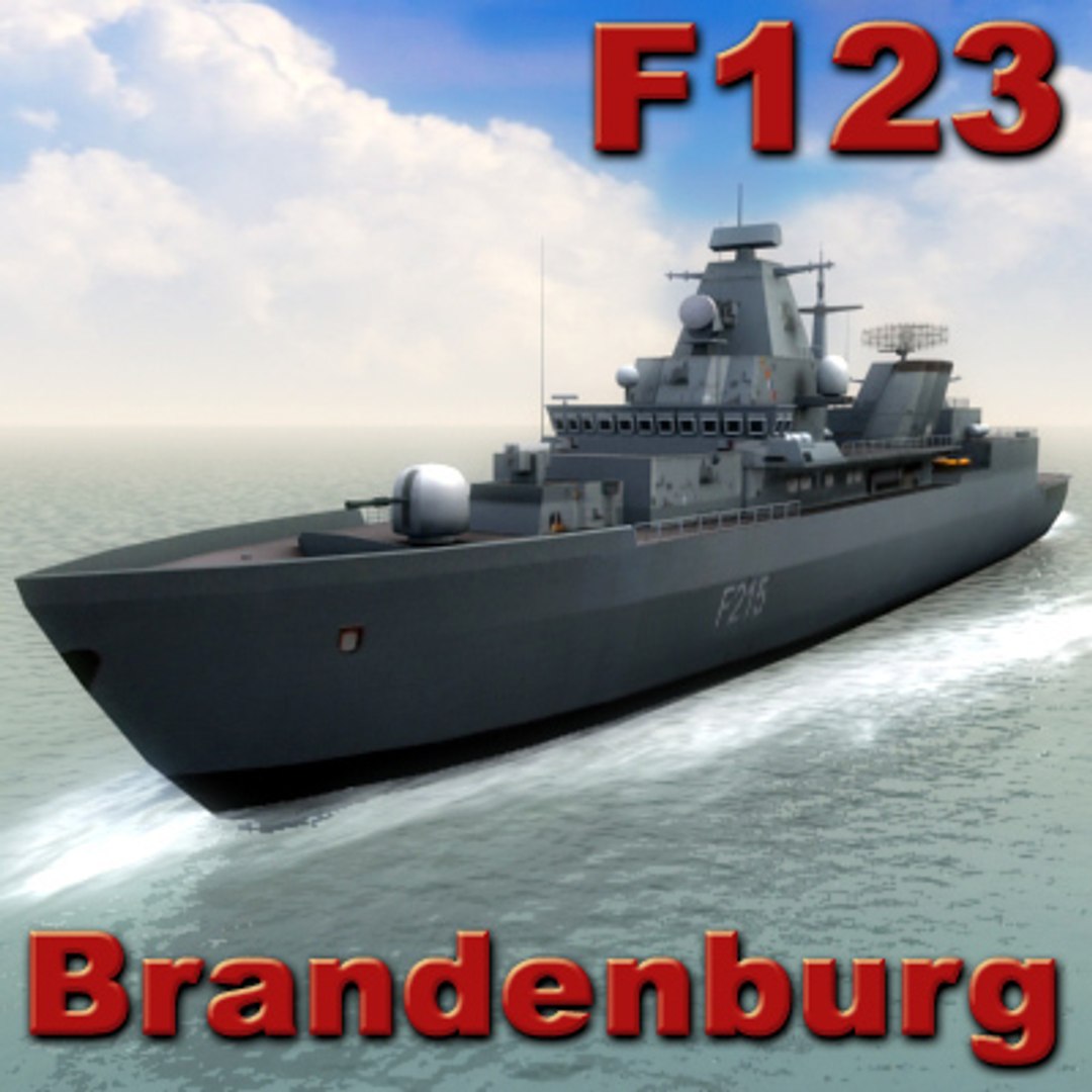F123 Brandenburg Ships 3d Model