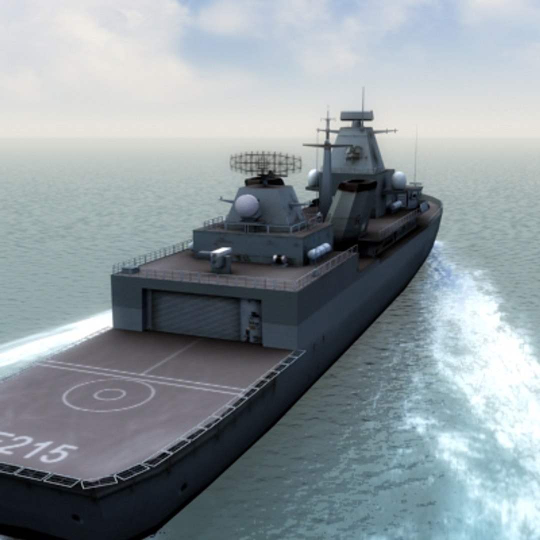 F123 Brandenburg Ships 3d Model