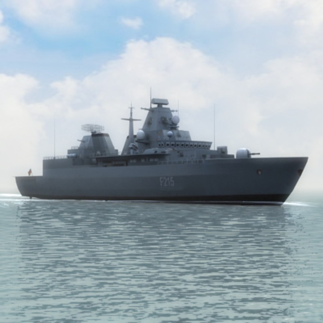 F123 Brandenburg Ships 3d Model