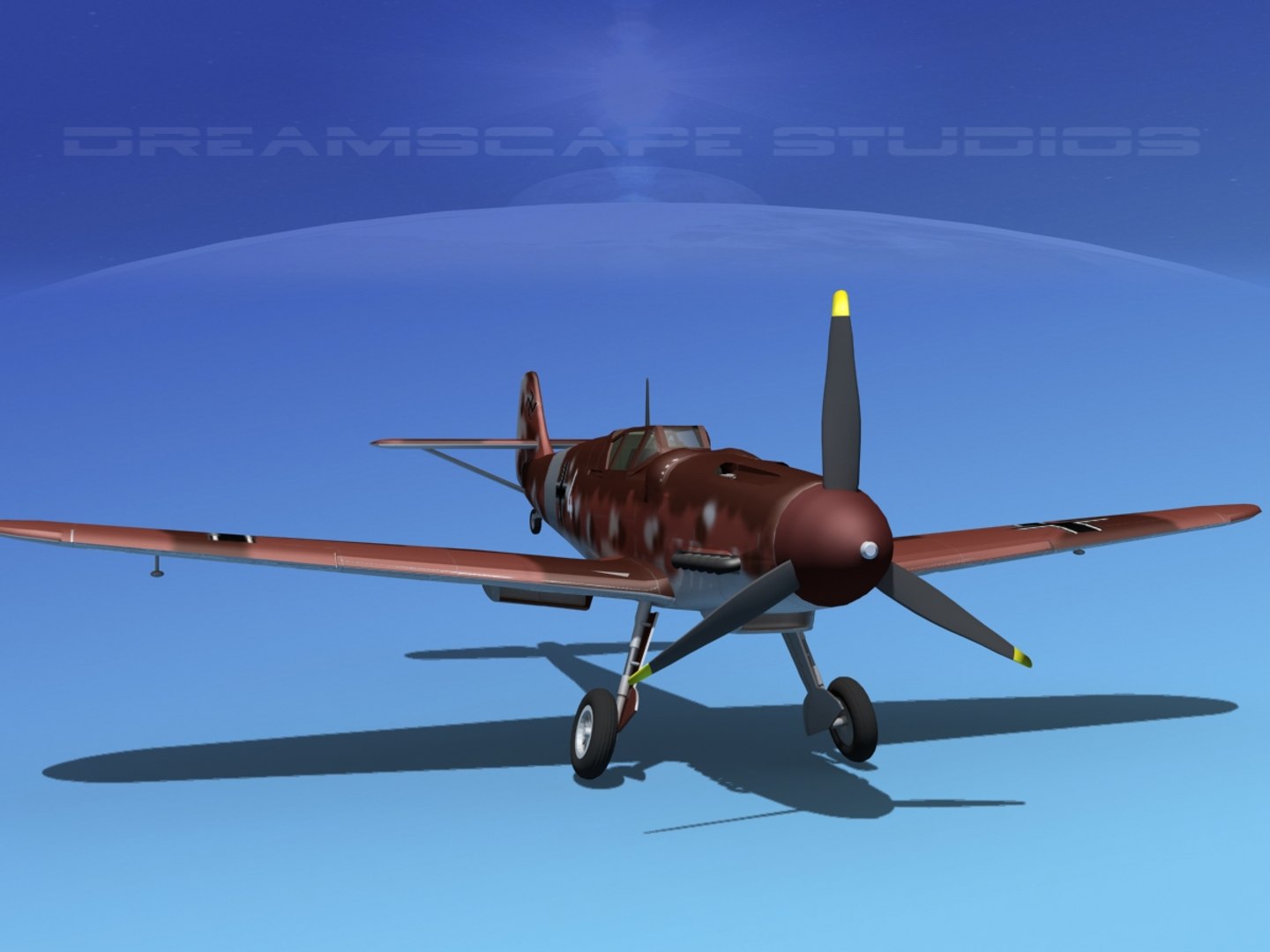 3d Model Messerschmitt Bf-109 Fighter