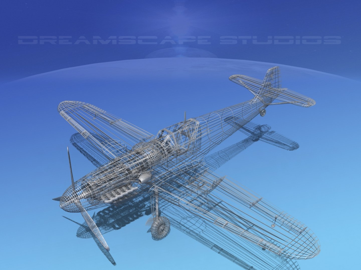 3d Model Messerschmitt Bf-109 Fighter