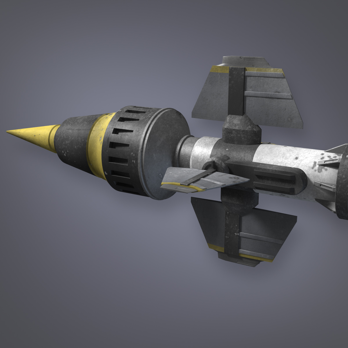 missile sci fi 3d model