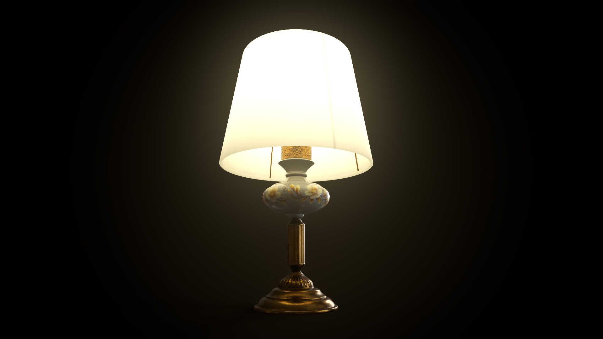 Vintage lamp 3D - TurboSquid 2072154