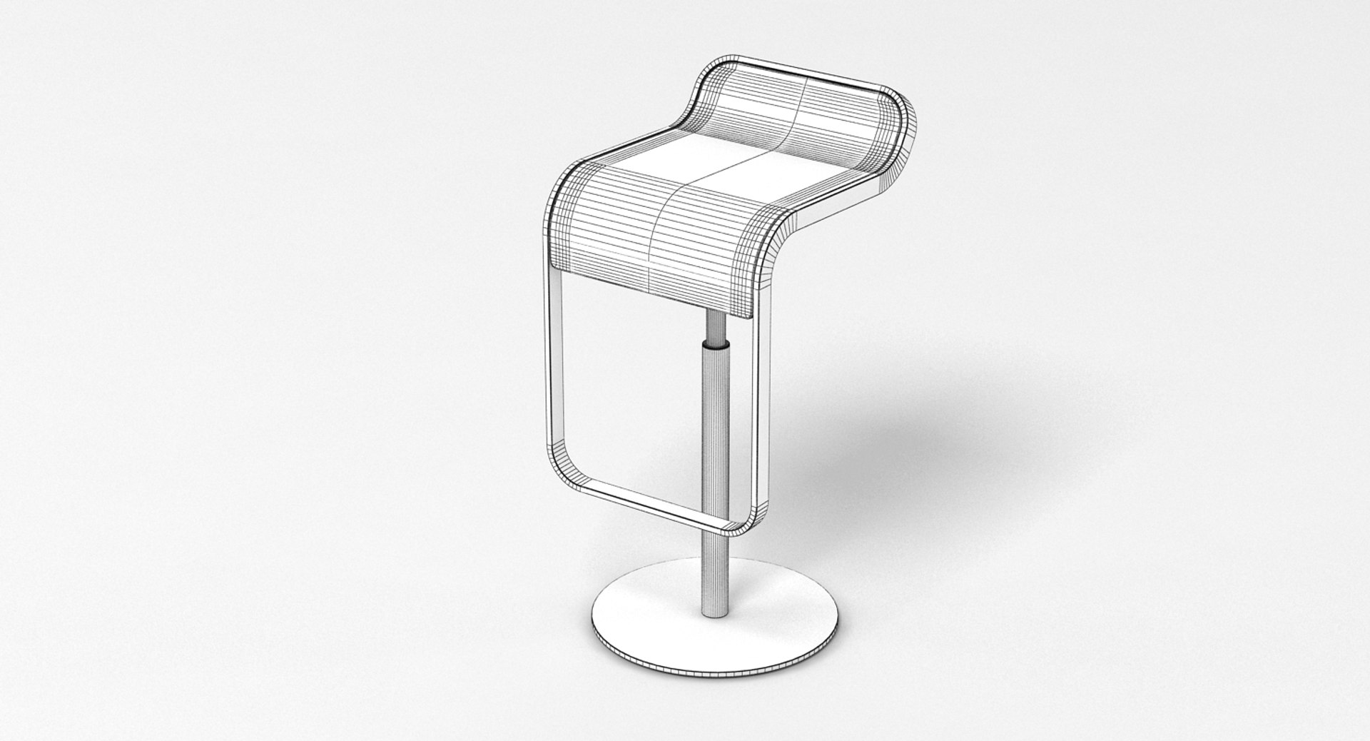 Lem Piston Bar Stool 3d Model