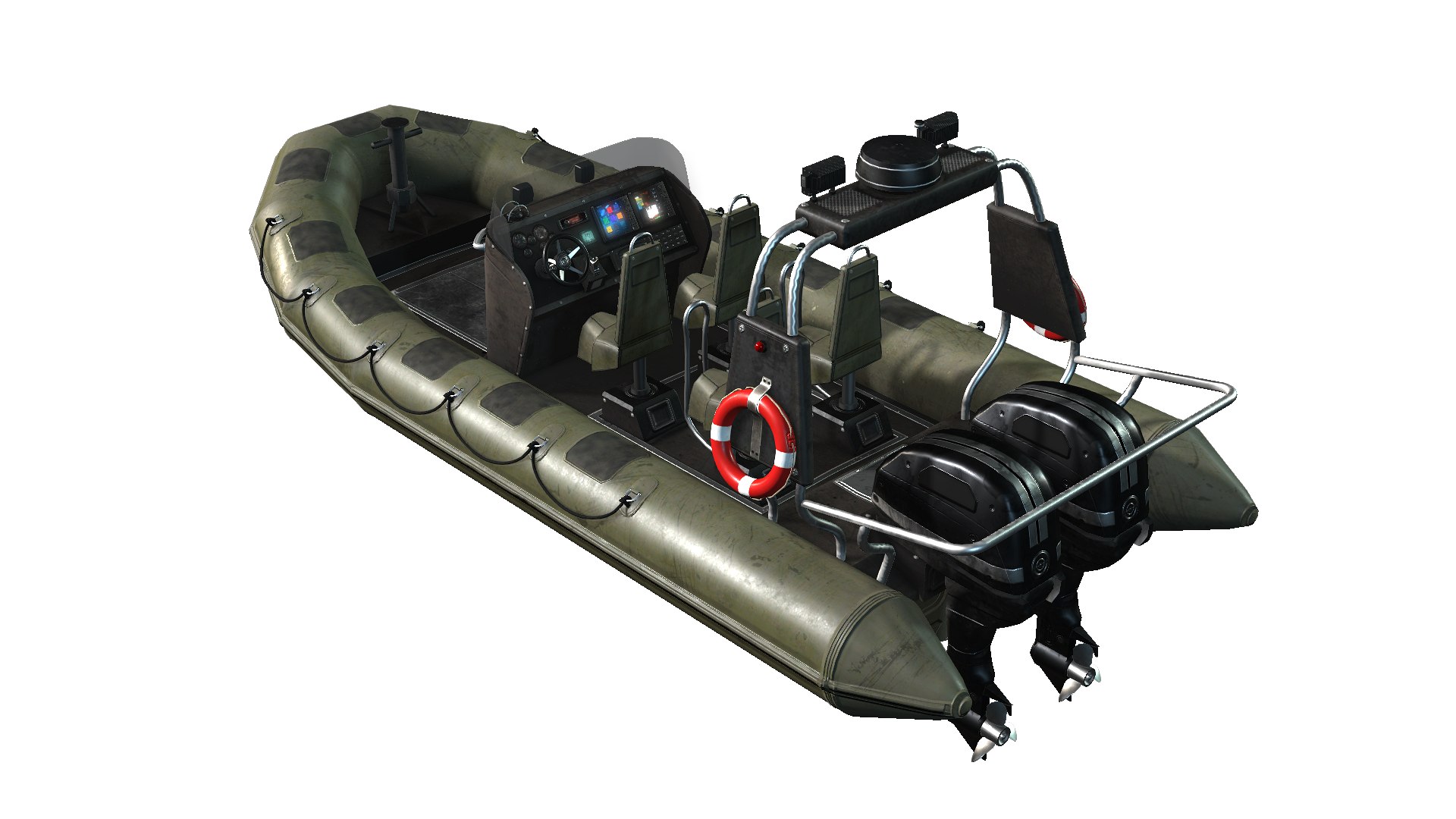Tactical Boat 3D - TurboSquid 2429303