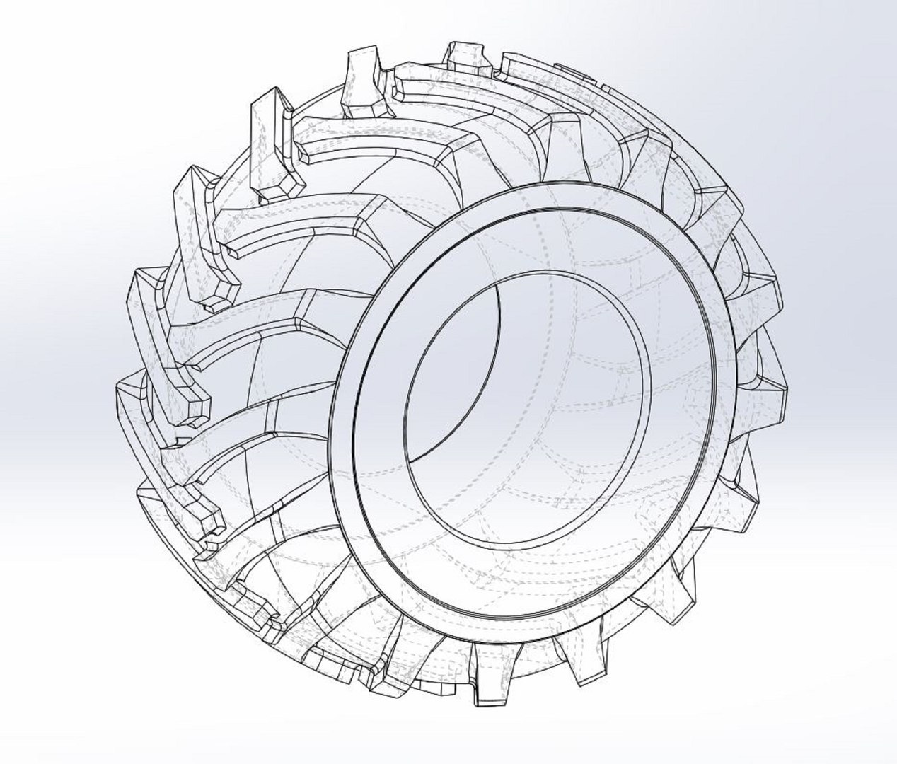 3D Tire Of Timberjack Scale 1 To 25 Model - TurboSquid 2393194