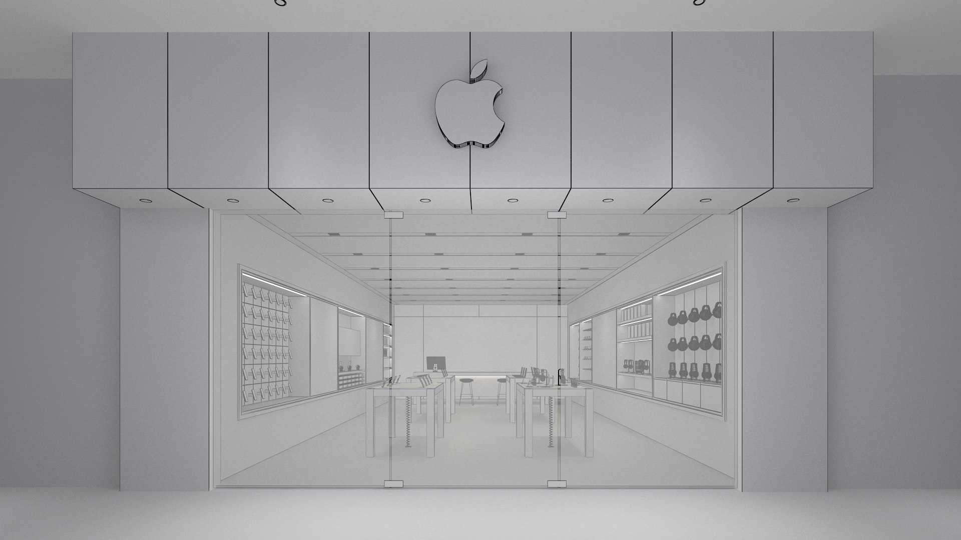 Apple Store Interior 02 3D Model - TurboSquid 1747944