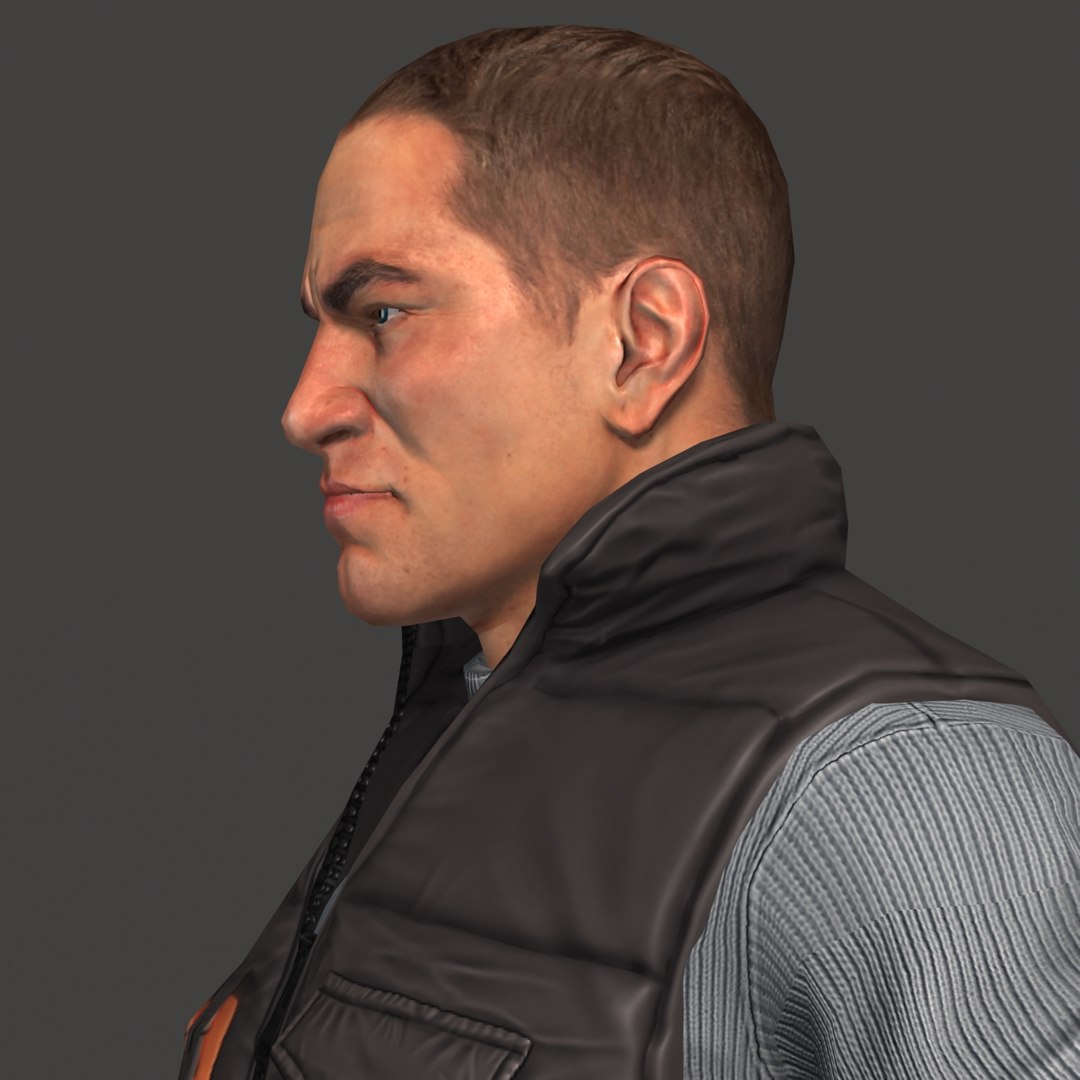 3d Male Workman Man