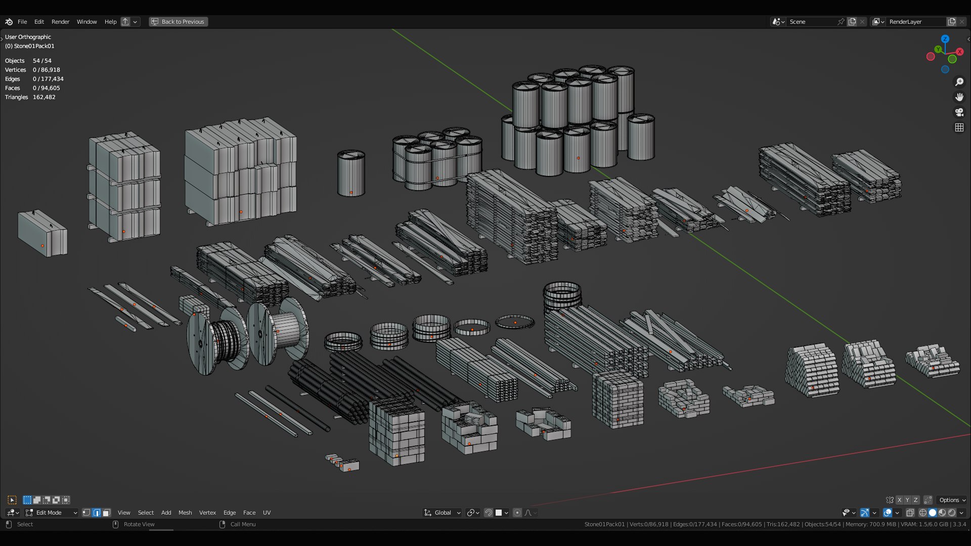 Construction Props Pack Realtime 3D Model - TurboSquid 2217966