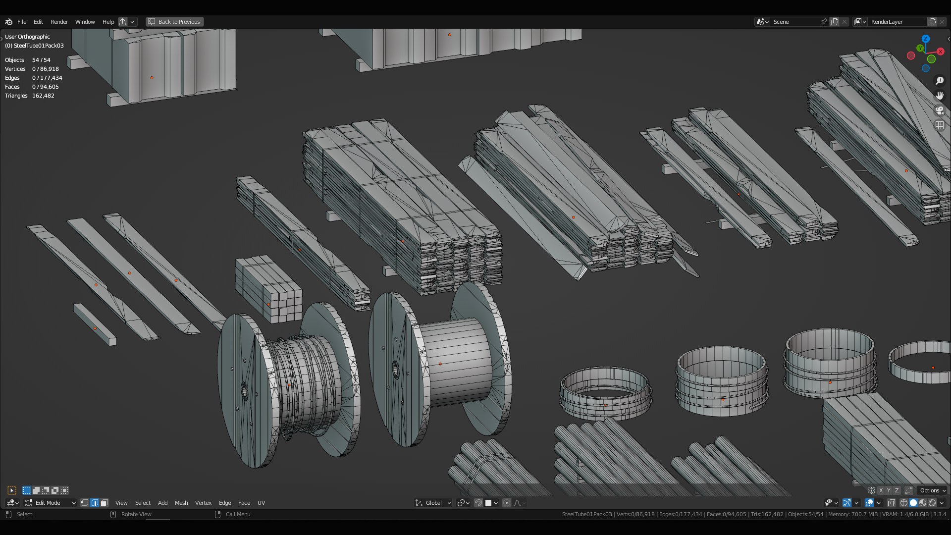 Construction Props Pack Realtime 3D Model - TurboSquid 2217966