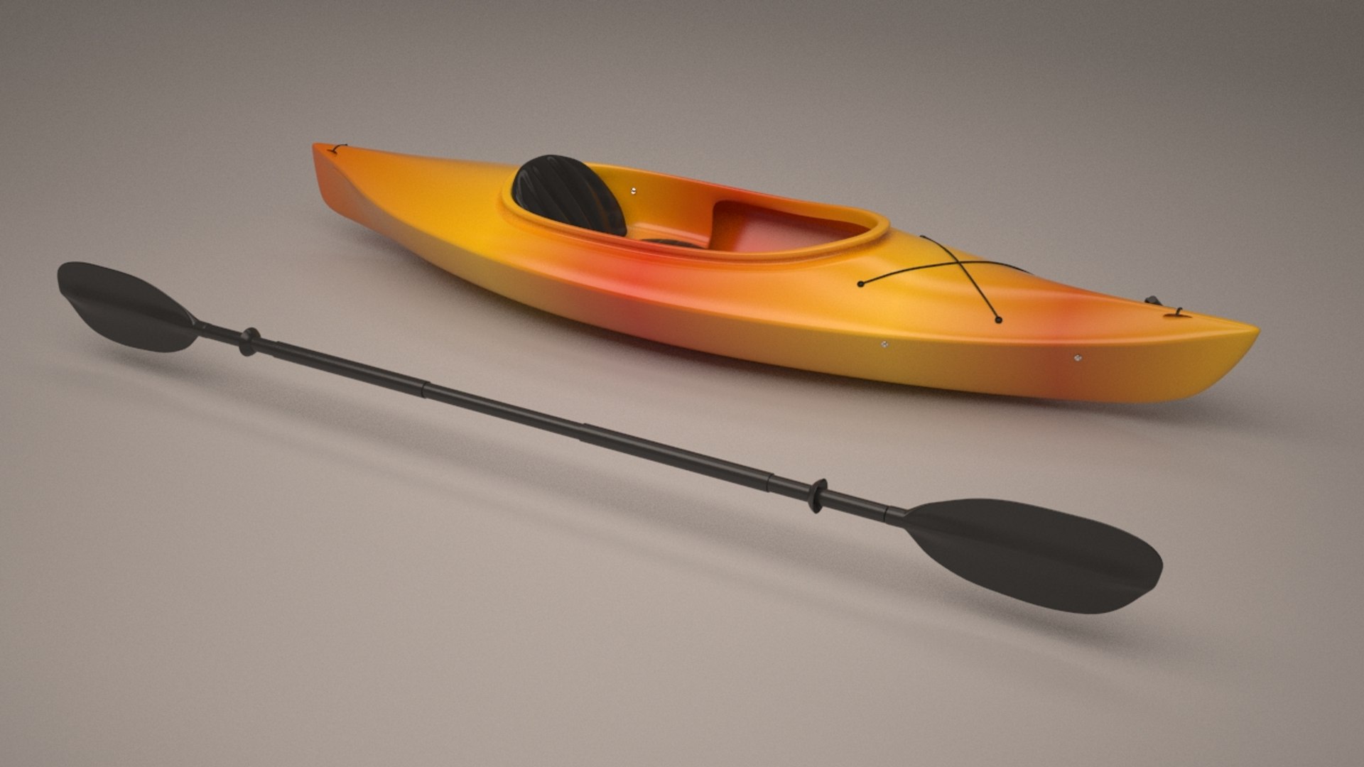 3d generic kayak