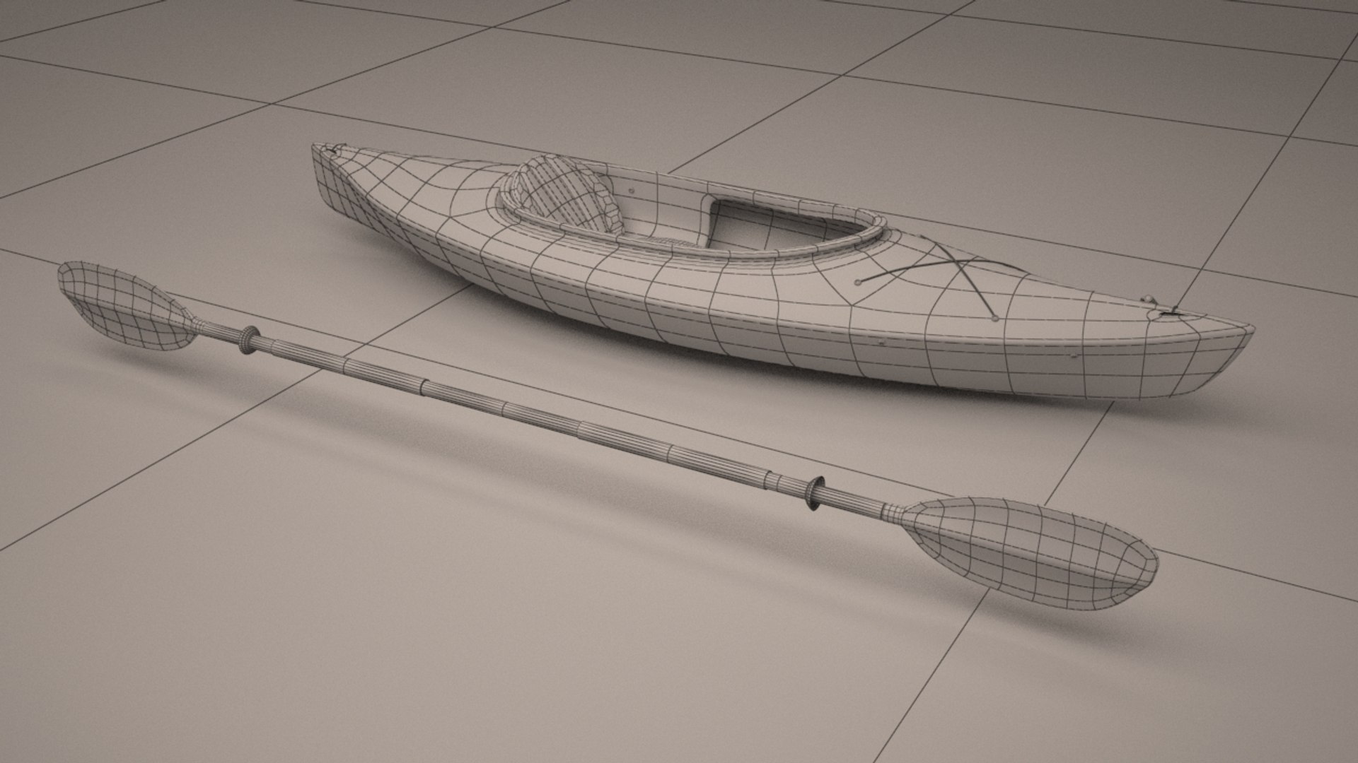 3d generic kayak