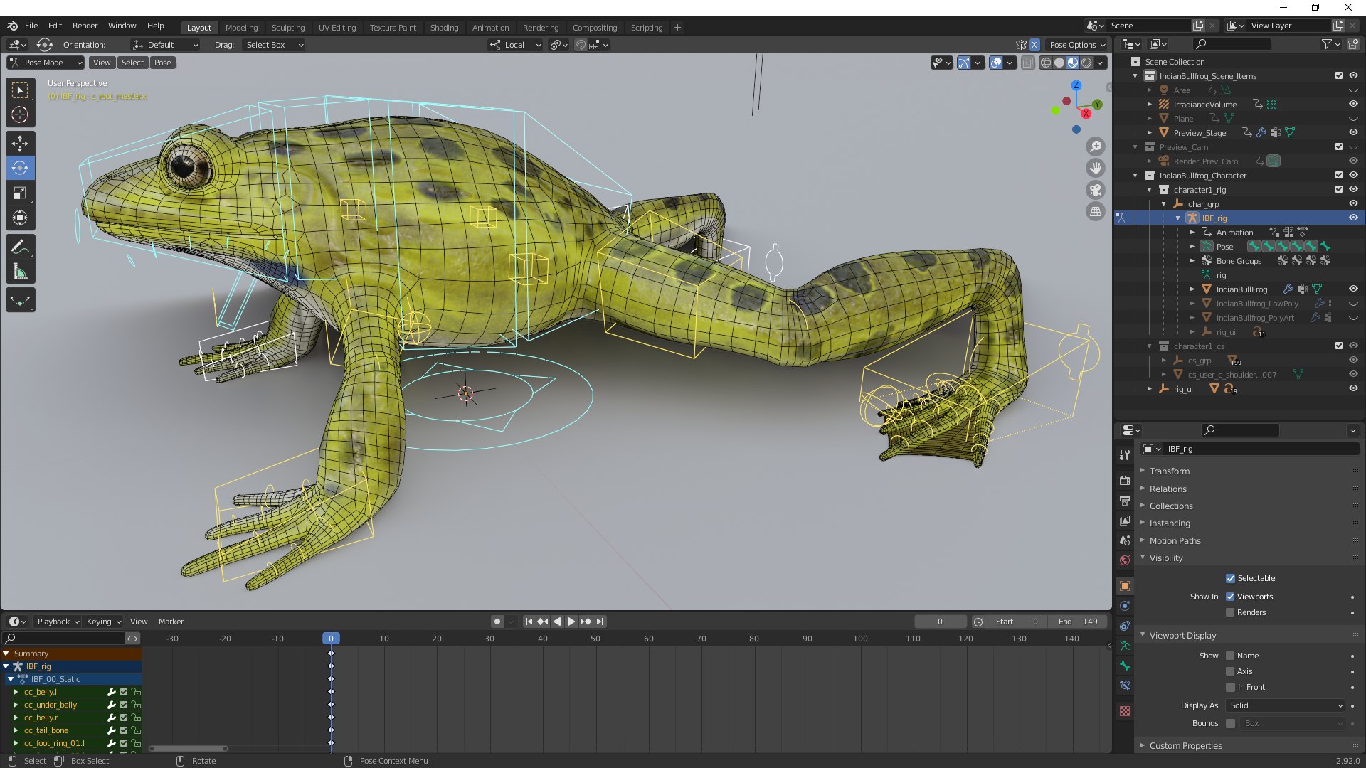 3D Indian Bullfrog - Rigged Model - TurboSquid 2031802