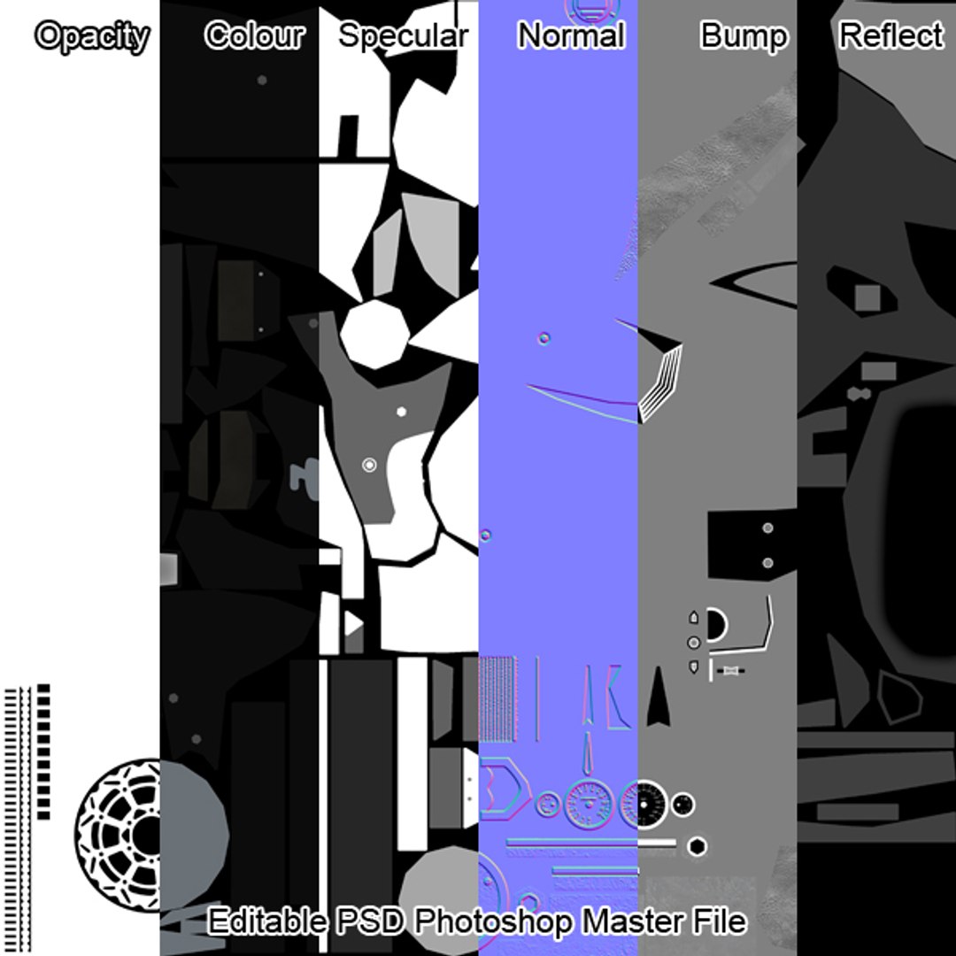 3ds Max Hayabusa Motorcycle Rigged
