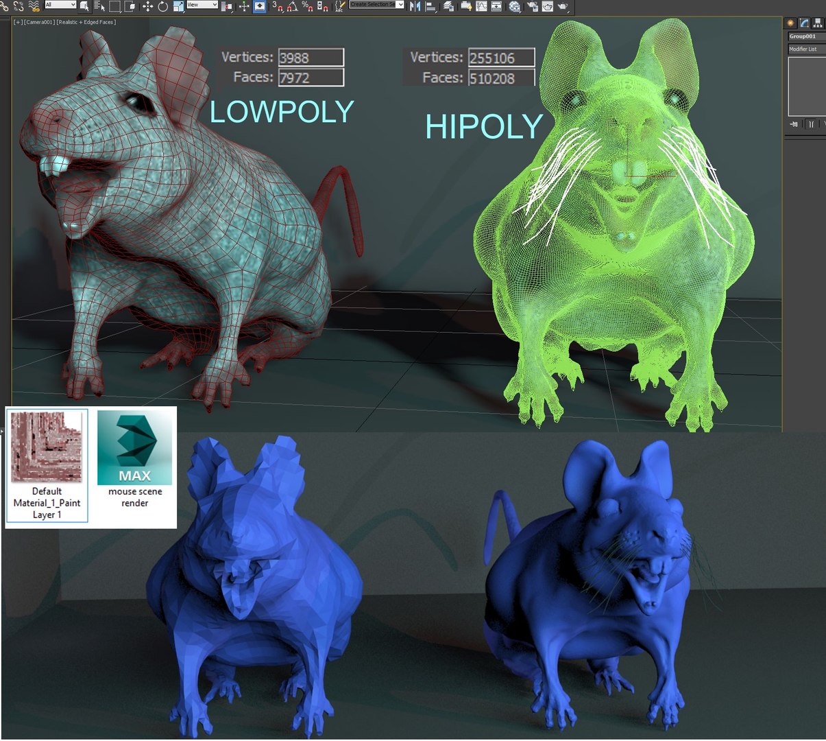 3D Mouse Rat Rodent - TurboSquid 1504631