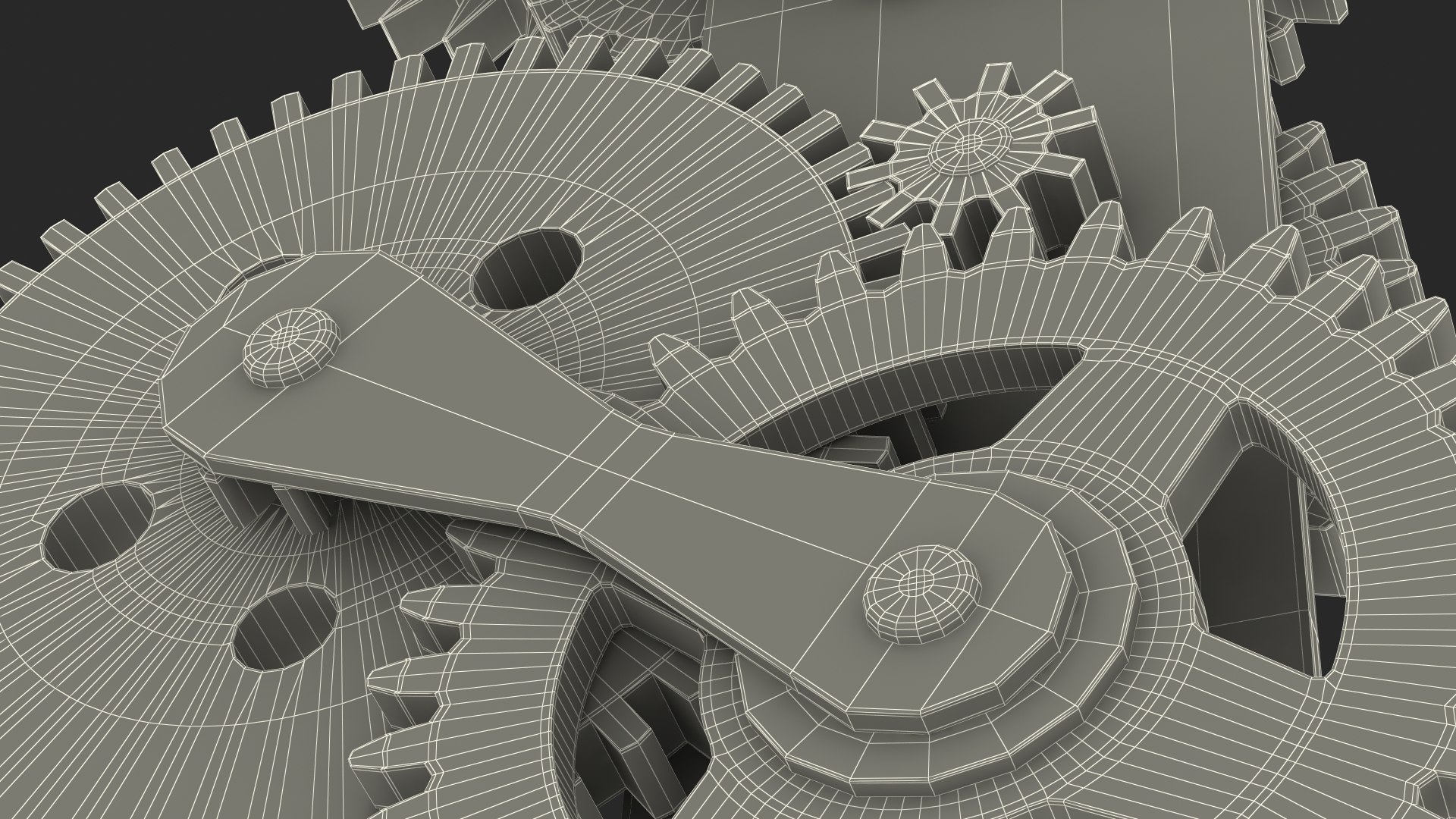 3D gear mechanism mixed model - TurboSquid 1654473