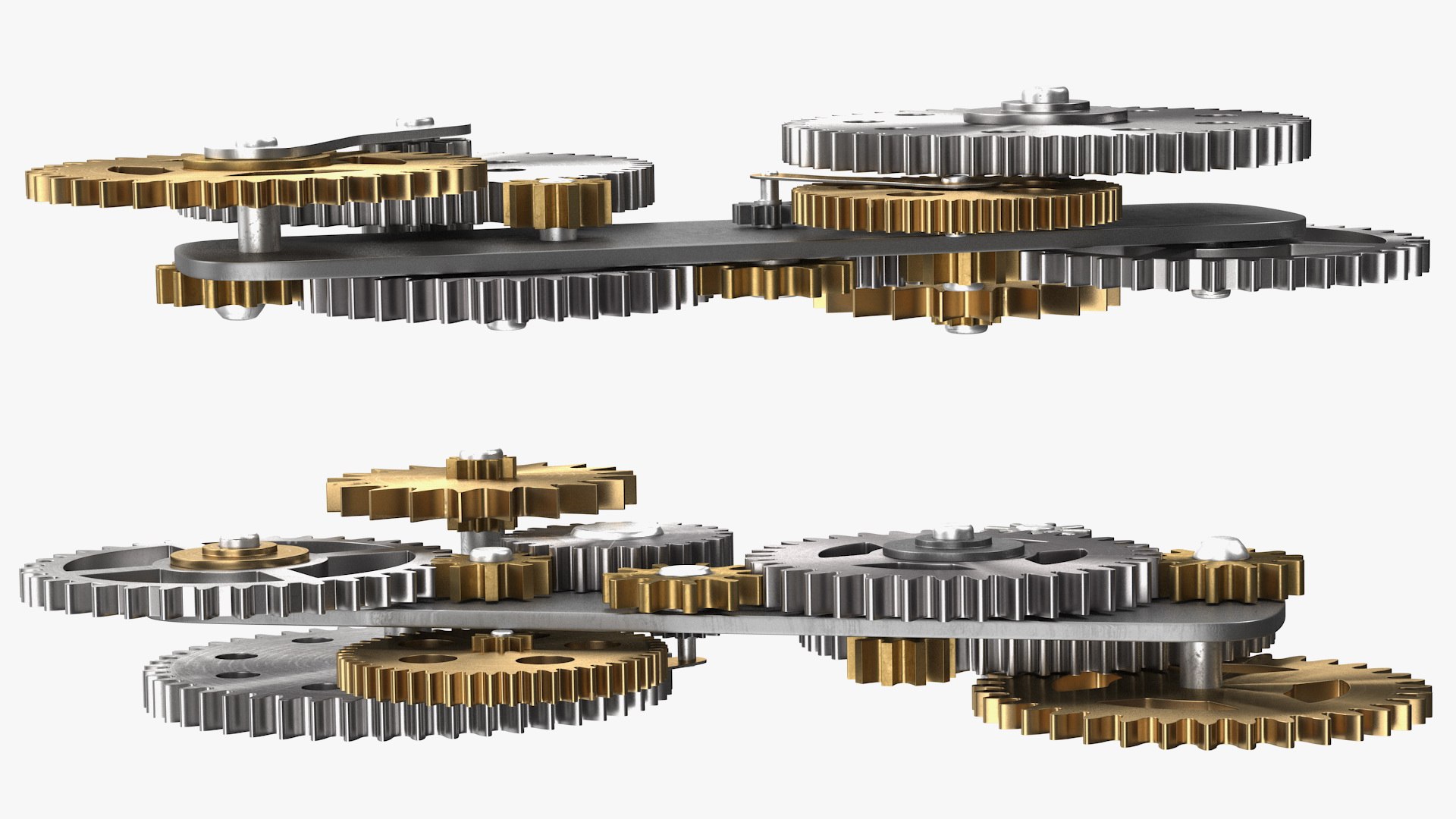 3D gear mechanism mixed model - TurboSquid 1654473