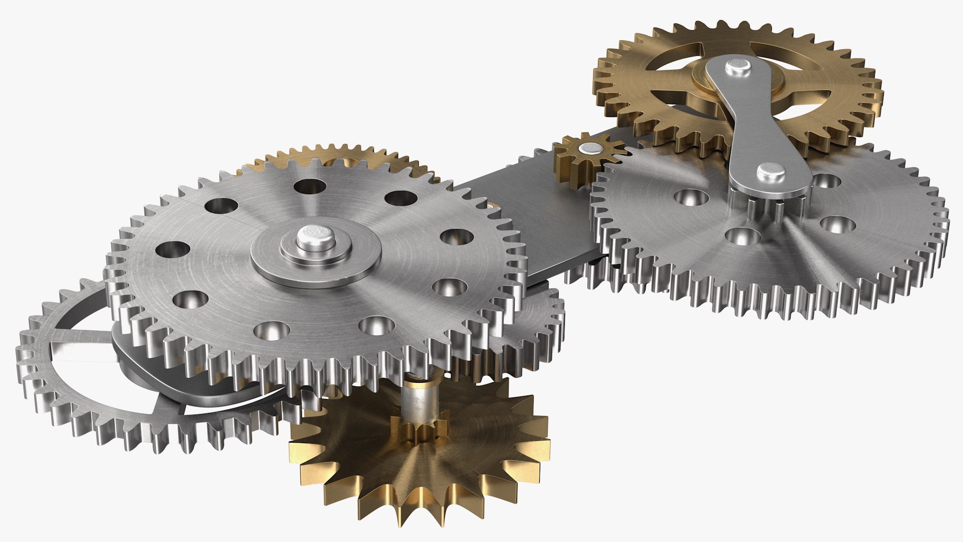 3D gear mechanism mixed model - TurboSquid 1654473