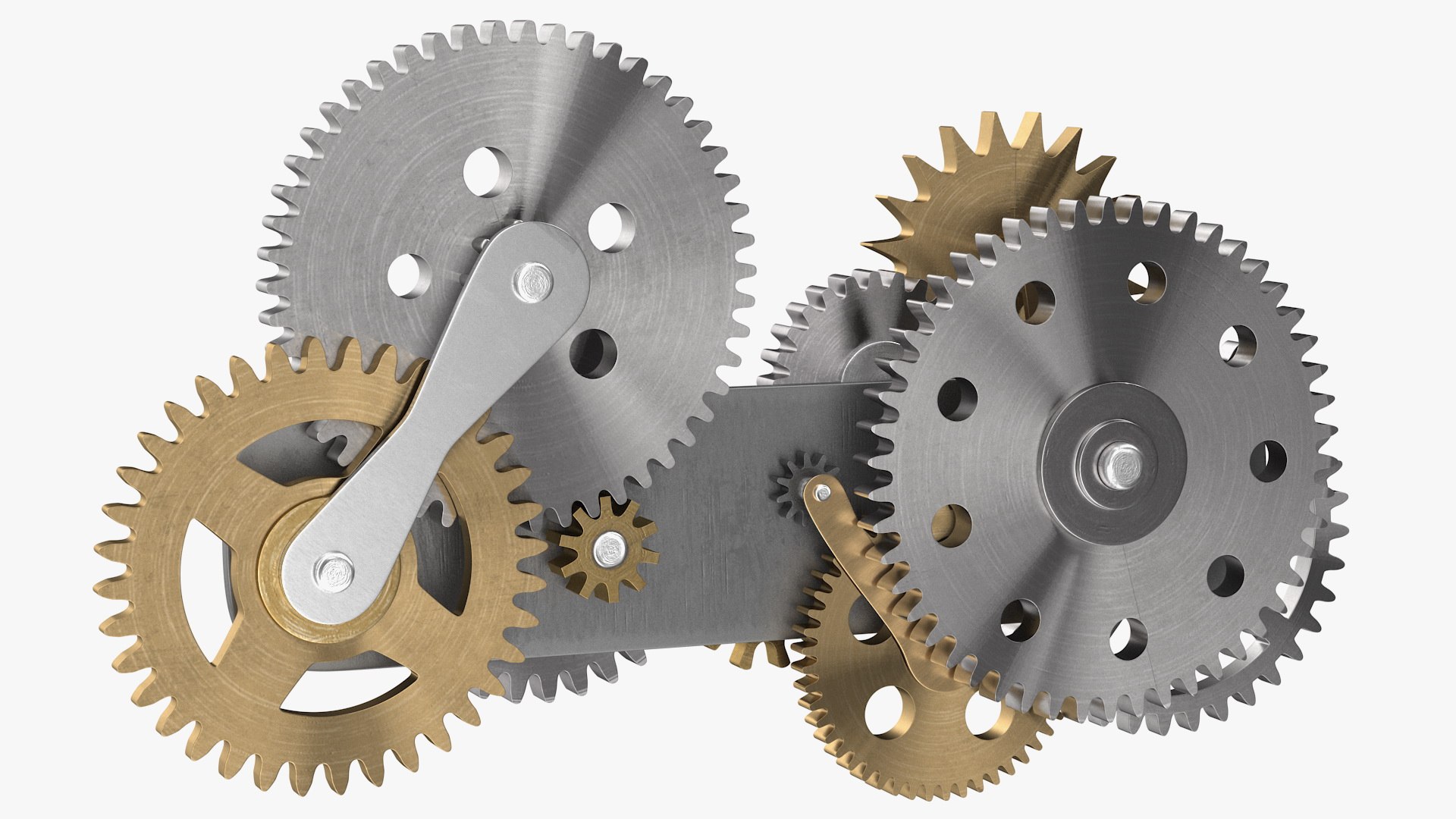 3D gear mechanism mixed model - TurboSquid 1654473
