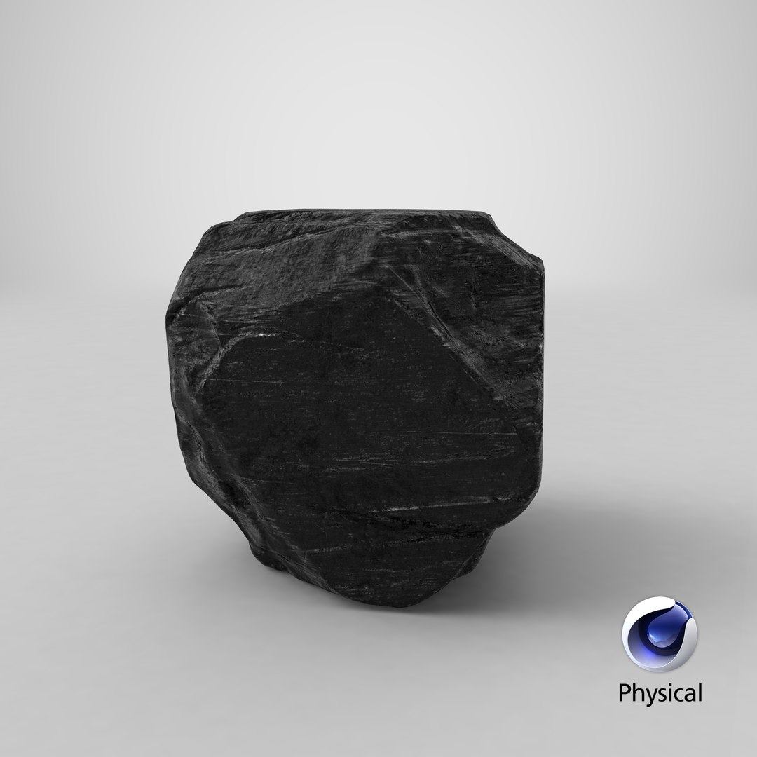 3D Black Coal Rock - TurboSquid 1734841