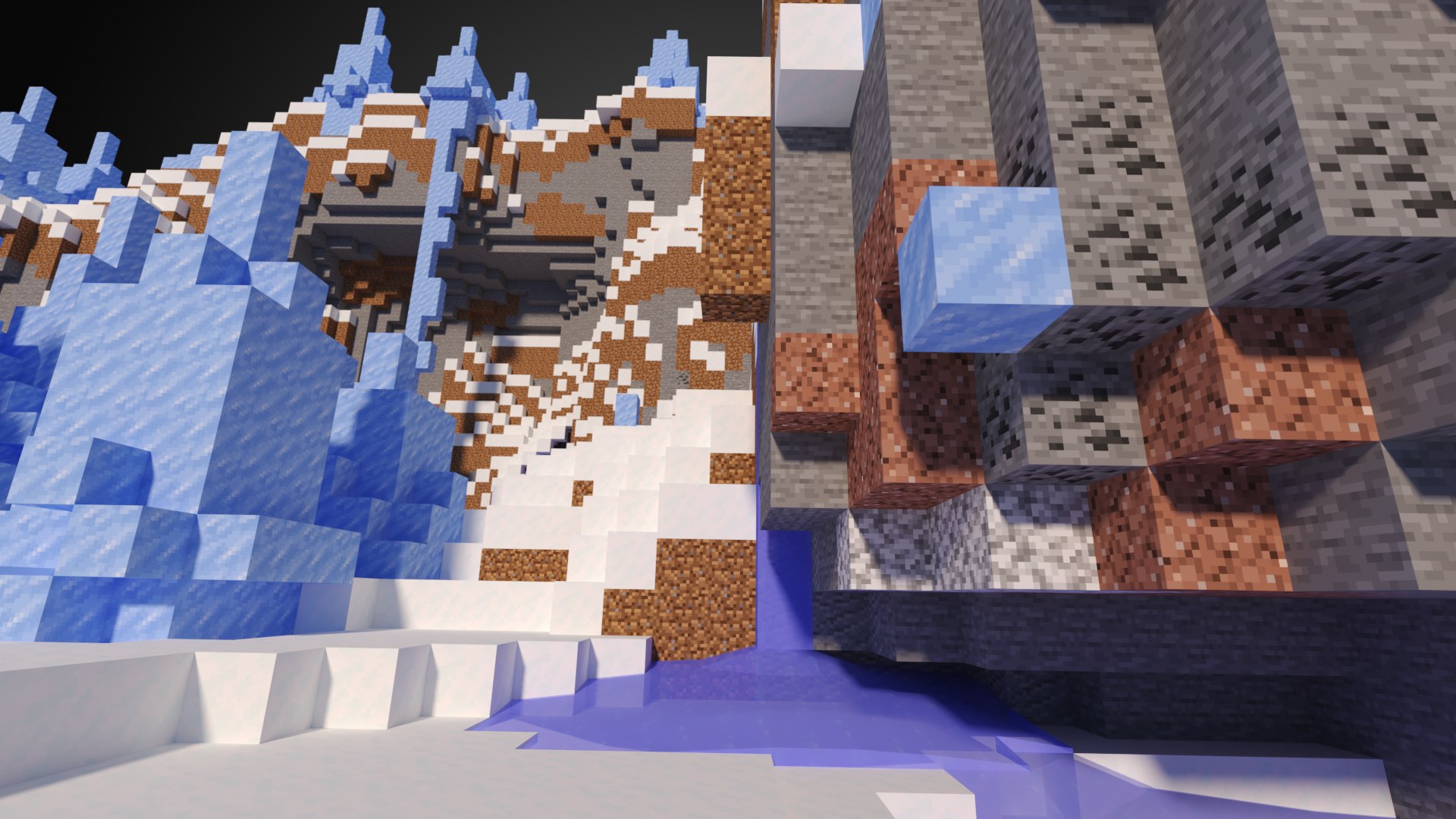 3D model Minecraft Ice Spikes Biome - TurboSquid 1716654