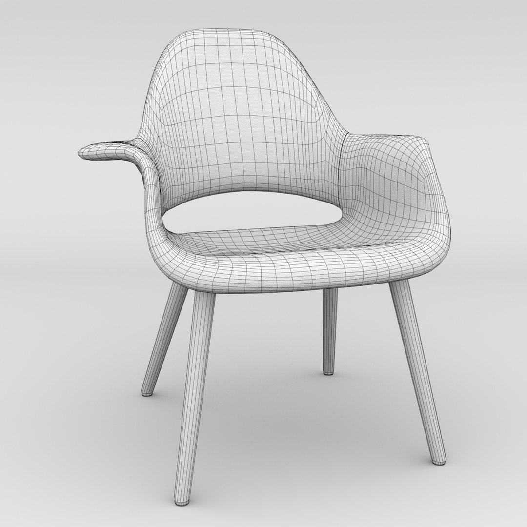 Interior Vitra Organic Chair Model - TurboSquid 1250771